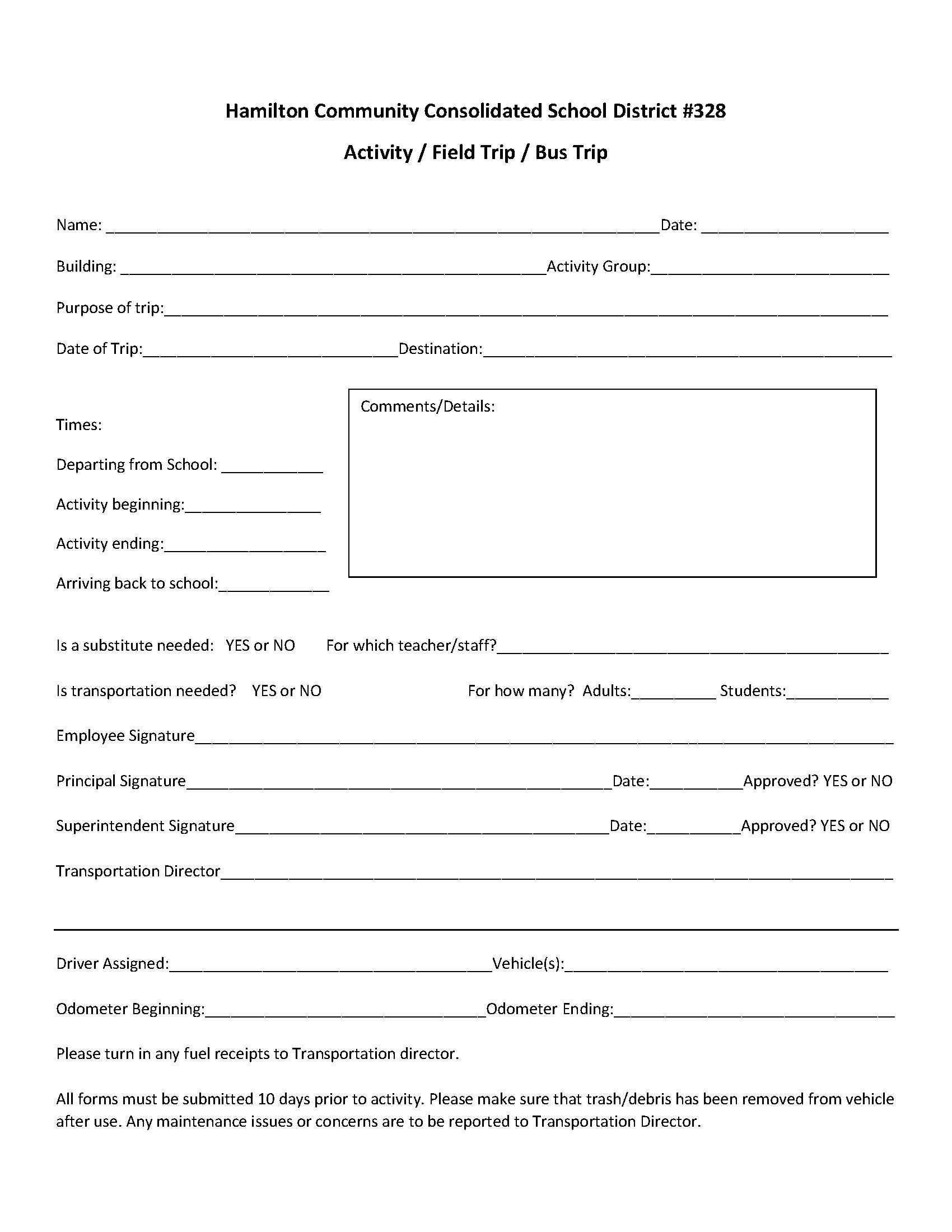 Teacher and Staff Forms | Hamilton Schools District 328